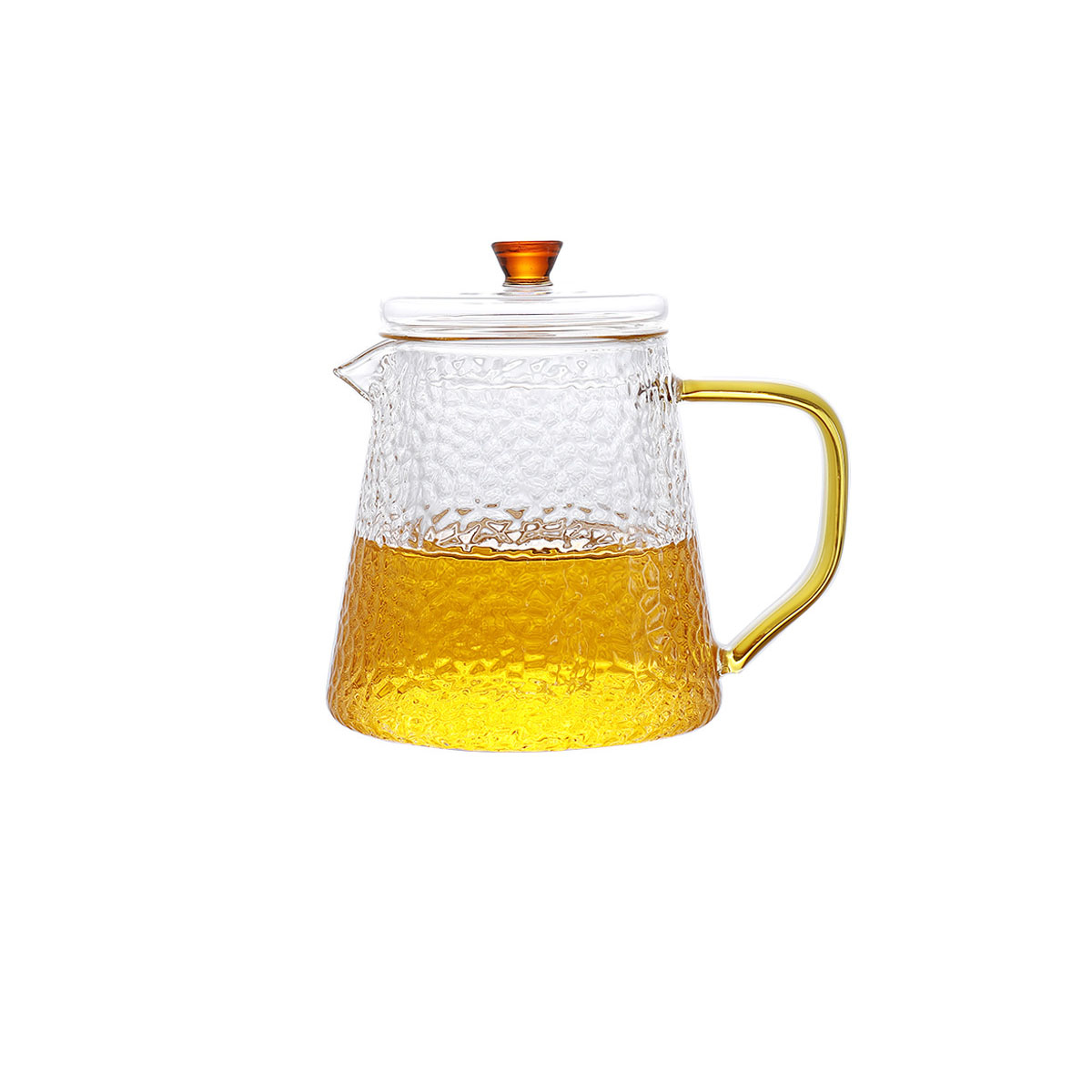 600ml borosilicate glass tea pot with filter and lid - Vmara Glass