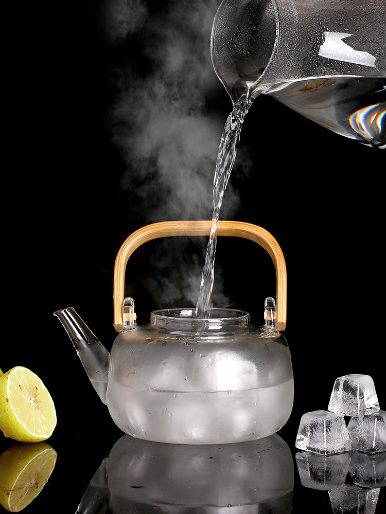 Brilliant Lifting Beam Glass Tea Maker - Vmara Glass