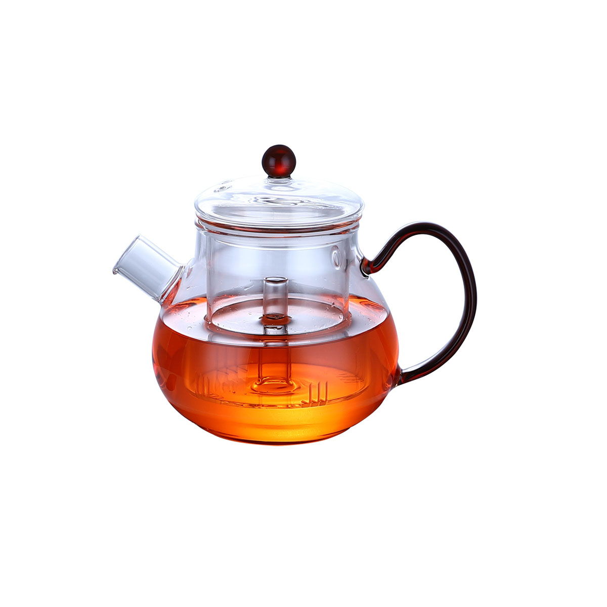 Large capacity thickened heat proof teapot with filter - Vmara Glass