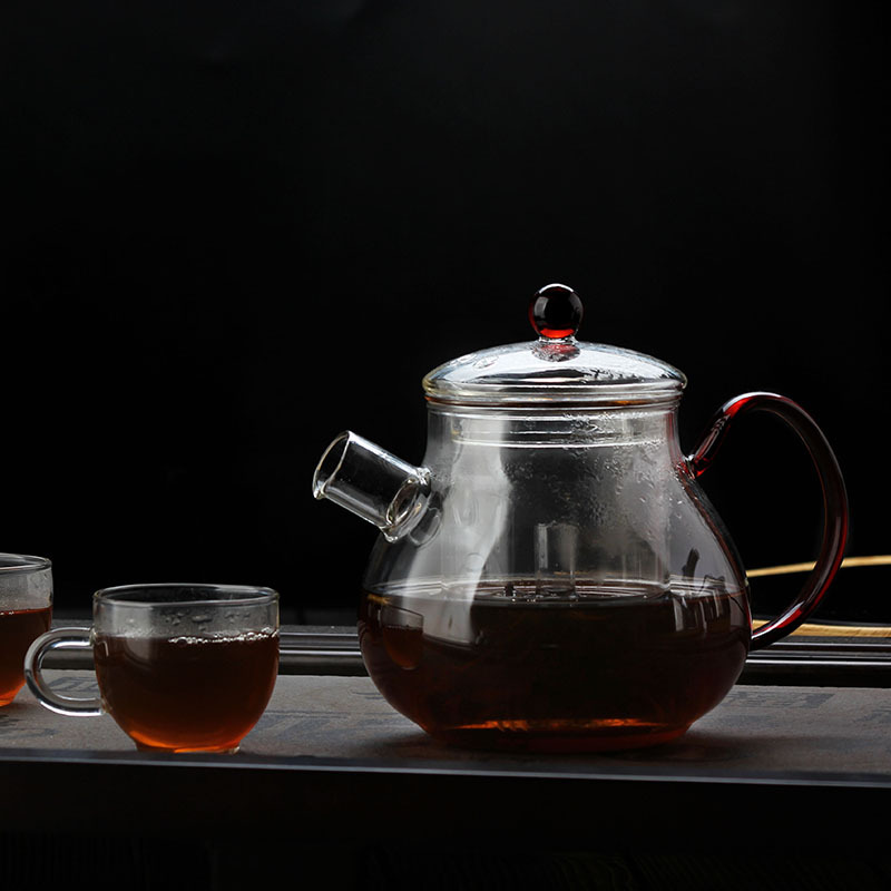 Large capacity thickened heat proof teapot with filter - Vmara Glass