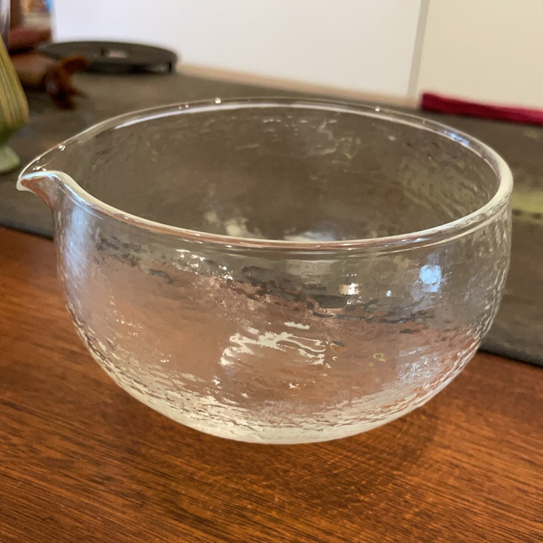 500ml Textured Glass Matcha Bowl - Vmara Glass